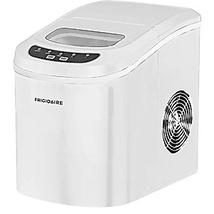 Frigidaire EFIC102-WHITE Portable Compact Maker, Counter Top Ice Making Machine, White, 26lb per Day