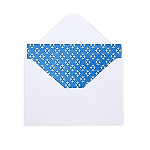 48 Pack Blue Stationery Notecards and Envelopes Set, 4x6-Inch All Occasion Thank You Notes for Birthdays, Business, 6 Floral Designs (Blank Inside)