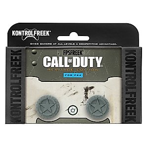 KontrolFreek FPS Freek Call of Duty WWII Heritage Edition for PlayStation 4 (PS4) Controller | Performance Thumbsticks | 1 Mid-Rise, 1 High-Rise Concave | Green
