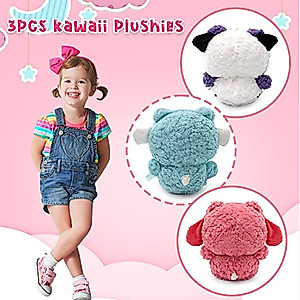 Maikerry 8" Plushies: Plush Cat Stuffed Animal Doll, Cute Cartoon Anime Plush Gift for Girls Teens Fans Birthday Decoration(3pcs)