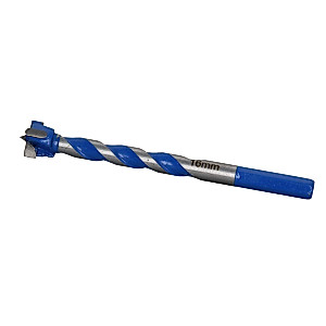 Auniwaig Forstner Drill Bits, 16mm Dia Wood Hole Saw, Auger Opener Cemented Carbide, 125mm Length Woodworking Hinge Hole Drilling Boring Bit Cutter, Hex Shank, Blue, 1 Pcs