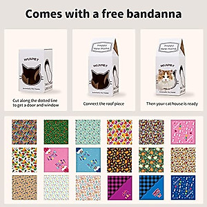 WUIPET Automatic Cat Feeders, Anti-Clogging Design Pet Dry Food Dispenser with Voice Recorder, Timed Cat Feeder with Desiccant Bag, Programmable Timer Pet Feeder - Up to 20 Portions 6 Meals Per Day