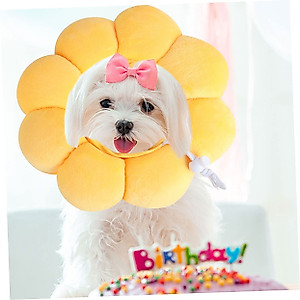 Mipcase 2pcs Compound Cone Collar Soft Cat Recovery Collar Cat Elizabethan Collar Dog Cone Cat Donut Decorations Supple Collar for Cat Cotton Breathable Protective Cover