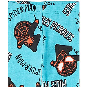 Amazon Essentials Disney | Marvel | Star Wars Boys' Pajama Set (Previously Spotted Zebra), Pack of 2, Marvel Miles Morales, 12