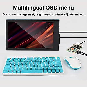 3.5 inch Capacitive Touch Screen for Raspberry Pi, 800x480 Portable HDMI HD LCD Touchscreen Monitor, for Raspberry Pi, for Win10/7