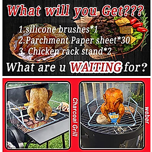 ZUOOBAR Beer Can Chicken Holder Stand for Grill Oven and Smoker, Vertical Grill Chicken Rack, BBQ Turkey Roaster Stand Rack-2PACK