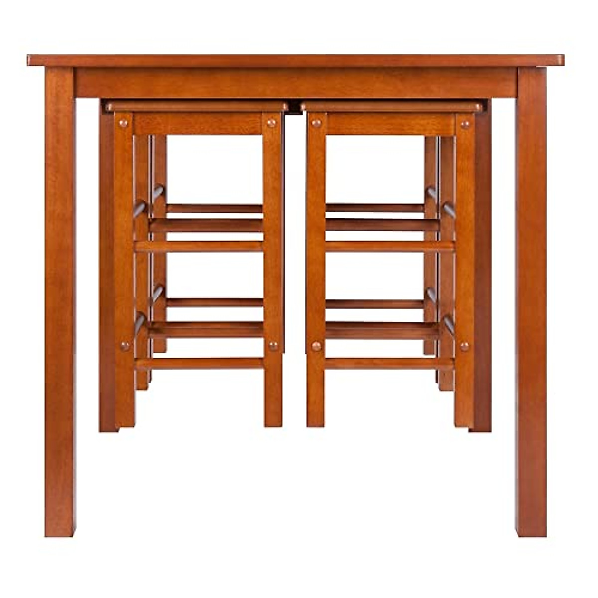 Winsome Wood Stella Snack Table, 33.07x33.07x30.16, Teak