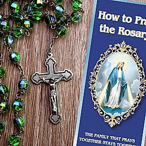 How to Pray The Rosary Pamphlet, Paper Booklet for Beginners, Sunday School Learning, Pack of 10 (13 Inch (W) and 6 Inch (H))