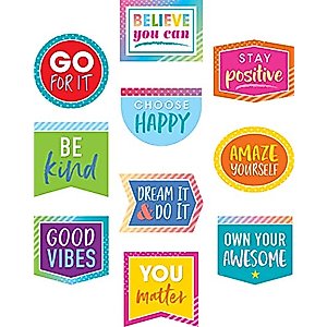 Teacher Created Resources Colorful Vibes Positive Sayings Accents