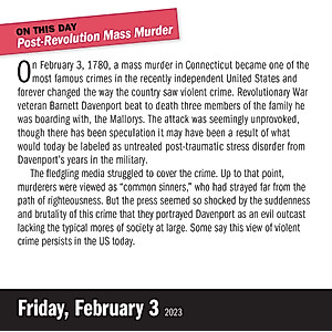 A Year of True Crime Page-A-Day Calendar 2023: Cannibal Cooks, Killer Kids, Incredible Survivors!