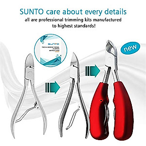 Thick Toenail Clippers, Large Nail Clippers for Podiatrist/Ingrown/Thick/Professional/Men/Seniors Toenail and Nail Surgical Grade Stainless Steel Toenail Trimmer Clipper