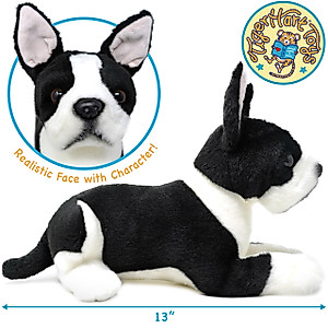 TigerHart Baxter The Boston Terrier - 12 Inch Stuffed Animal Plush Dog