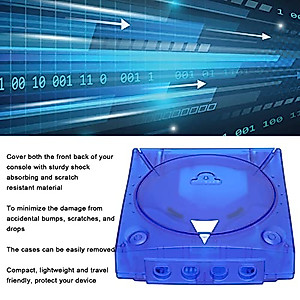 Translucent Plastic Shield, Scratch Resistant Plastic Housing Shell for SEGA Dreamcast DC