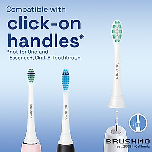 Brushmo Replacement Toothbrush Heads Compatible with Philips Sonicare Electric Toothbrush, White, 10 pc Variety Pack