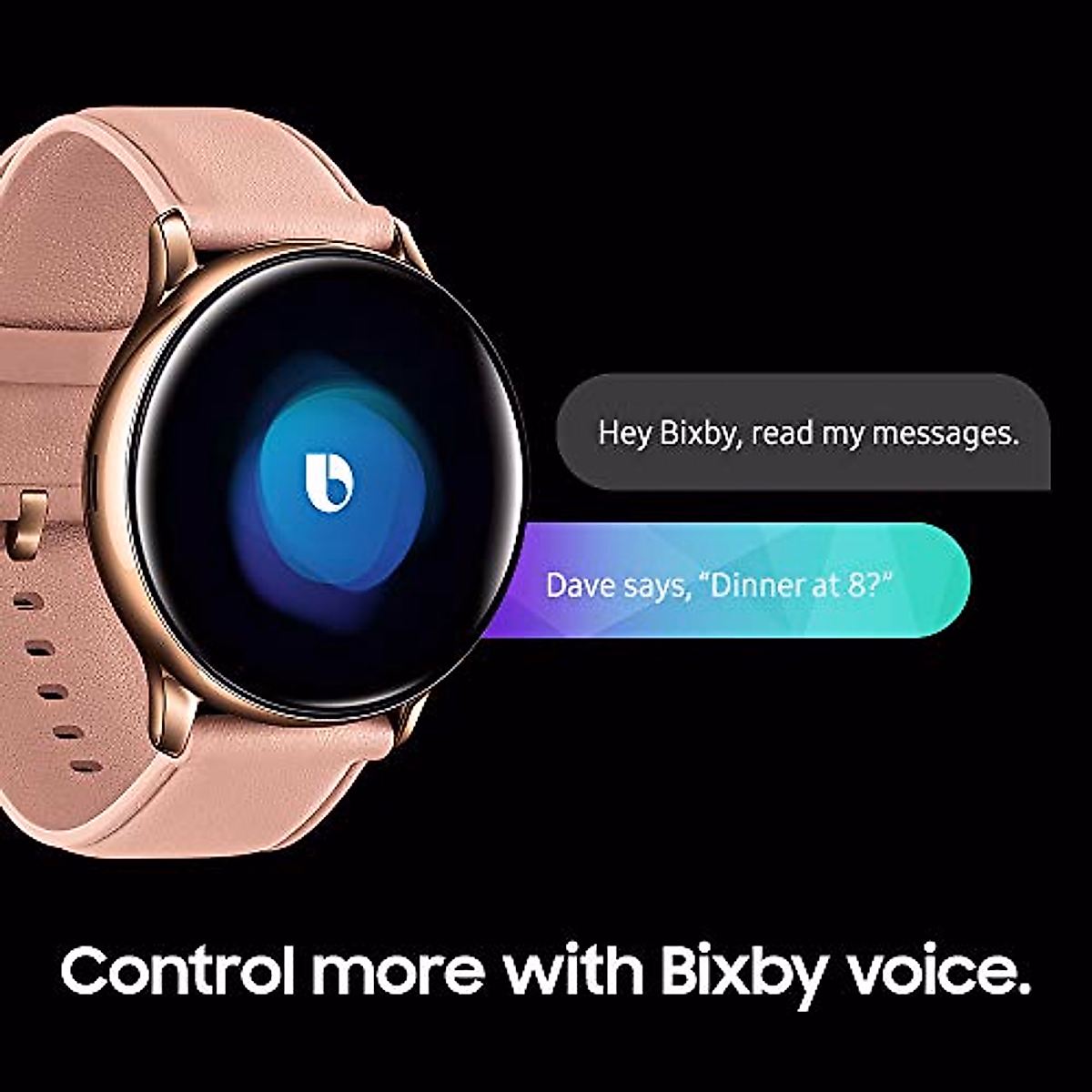 SAMSUNG Galaxy Watch Active 2 Smart Watch 44mm US Version GPS Bluetooth Advanced Health Monitoring Fitness Tracking Long-Lasting Battery, Aqua Black