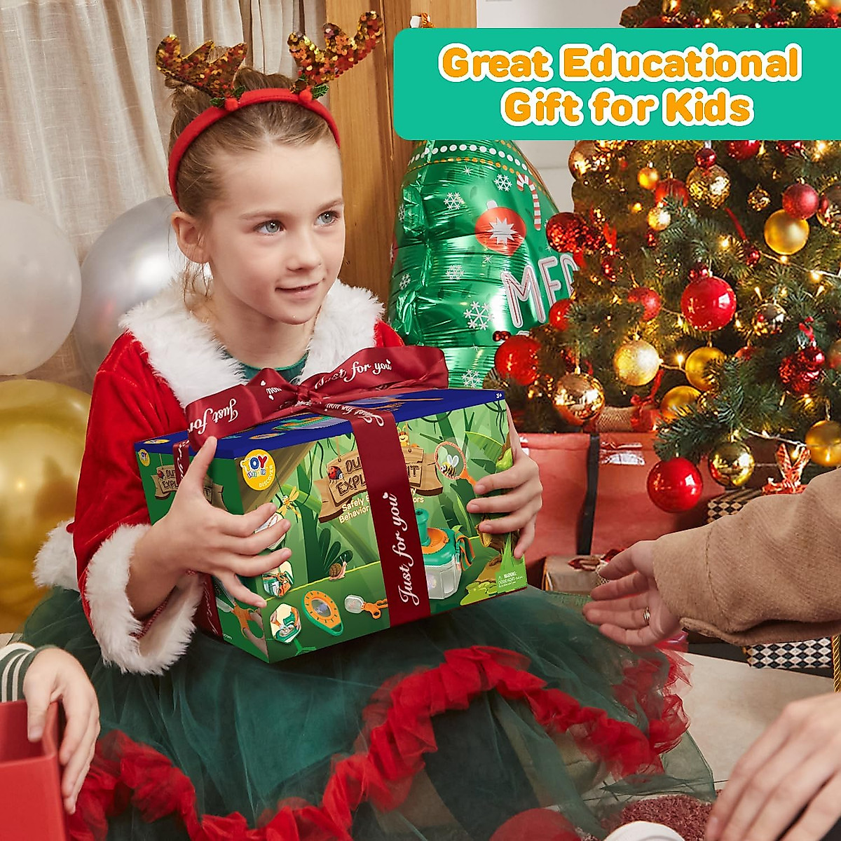 TOY Life Bug Catcher Kit for Kids Bug Catching Kit with Butterfly Net,Bug Net,Critter Keeper,Butterfly Kit,Magnifying Glass,Insect Catcher, Bug Toys Kids Explorer Kit Outdoor Toys for Kid 3 4 5 6 7 8