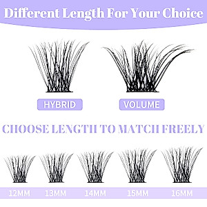 Cluster Lash Glue Black Sensitive Waterproof Long Lasting DIY Lash Glue and 2 Style DIY Lash Clusters C/D Curl Soft and Wispy Cluster Lashes