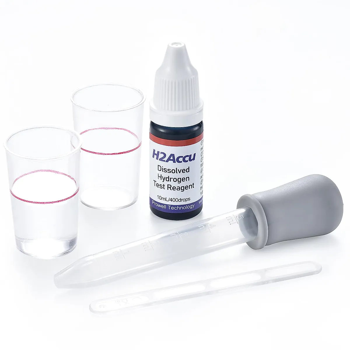 Dissolved Hydrogen Test Reagent | Measuring Molecular Hydrogen Concentration in Water | Blue Drops for Hydrogen Water Generator Bottle Hydrogen Machine | H2Accu