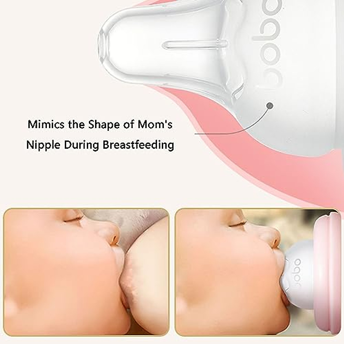 YOHKOH Nipples with Automatic Flow Lock, 100% Natural Feel, Soft Silicone, BPA-Free (0m+, S, 4 Counts)