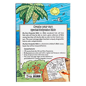 My Own Keepsake Bible: A Kids Bible Storybook to Color