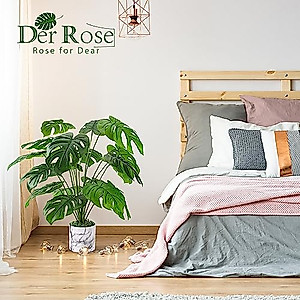 Der Rose 28" Fake Plants Tall Artificial Faux Plants in Pot for Home Farmhouse Bedroom Living Room Decor Indoor