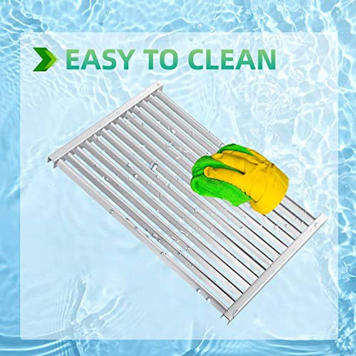 Folocy Grill Grates Replacement for Weber Spirit Grill Grates Grill Parts, for Weber Spirit E-310, E-320, S-310, S-320, Weber Genesis Silver B/C, Genesis Gold B/C, Genesis Platinum B/C, Genesis 1000