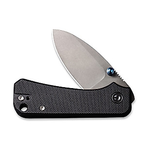 CIVIVI Baby Banter Pocket Folding Knife for EDC, 2.34" Blade Small Knife with Titanium Thumb Stud Opener (Purple)