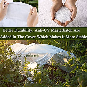 Plant Covers Freeze Protection,10.5Ftx33Ft 0.85oz Frost Blankets for Outdoor Plants Floating Row Cover for Vegetables-Protect Plants from Cold Frost