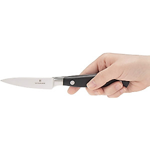 Victorinox Grand Maitre Paring Knife - Kitchen Knife for Slicing Fruits & Vegetables - Ergonomic Cooking Knife - Premium Stainless Steel Cutting Knife for Kitchen Accessories - 3"