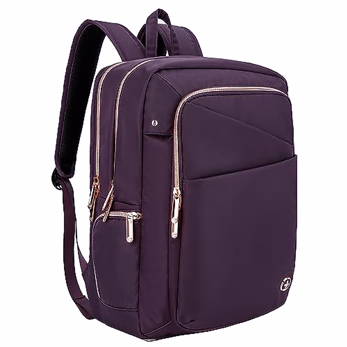 Swissdigital Design Katy Rose Laptop Backpack For Women，College Bookbags With USB Charging Port，Large Capacity Computer Backpacks For Work Business Purple(SD1006F-46)