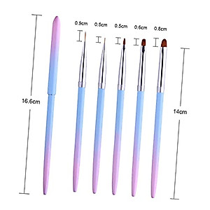 Ciieeo Pedicure Pen 1pc Para Uñas Acrilicas Nail Painting Pens Nail Brush Nail Pen Girl The Brush Acrylic Nail Brush Nail Design Pen