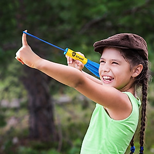 D-FantiX Slingshot Finger Rockets Toys for Kids, 6 Pack LED Foam Rocket Launcher Toys, Flying Light Up to 100 Feet, Bulk Outdoor Activities Party Favor Toy Easter Basket Stuffers for Boys Girls Age 3+