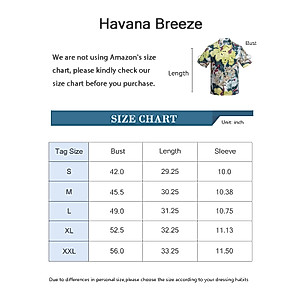 Havana Breeze Men's Hawaiian Button Shirts Breathable & Luxurious Silk Blend Short Sleeve Blouse for Vacation Safflower XXL