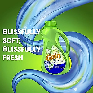 Gain Fabric Softener, Blissful Breeze, 129 fl oz, 150 Loads, HE Compatible