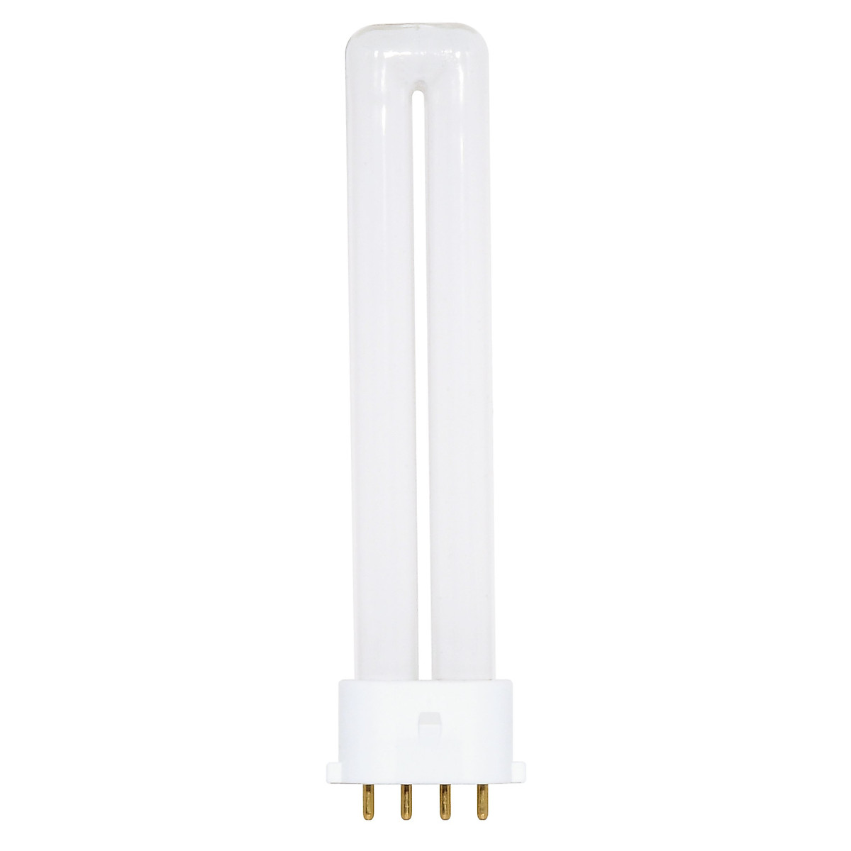 Satco S8365 4100K 9-Watt 2G7 Base T4 Twin 4-Pin Tube for Electronic and Dimming Ballasts, 9Wt=45Wt, 4100K Bright White