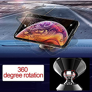 TIQUS [3 Pack] Magnetic Phone Car Mount, Car Sturdy Stick-on Cell Phone Holder Car Built-in Amazing Strong Magnets, Hands Free Magnetic Car Phone Holder Mount with Strong Adhesive Mounting