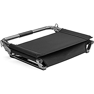 Cascade Mountain Tech Portable Folding Steel Stadium Seats for Bleachers , Black, Regular - 17"