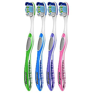 Colgate 360 Surround Manual Toothbrushes with Tongue and Cheek Cleaner, 6 Count