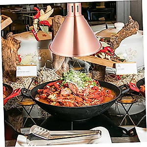 Gatuida 1pc Food Warmer Lamp Heat Food Lamp Pizza Warmer Countertop Food Heat Lamp Hot Lamp for Food Lamp Commercial Heat Lamps for Food Service Turtle Tank Heater Pet Heating Lamp Metal