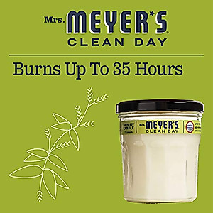 Mrs. Meyer's Soy Aromatherapy Candle, 35 Hour Burn Time, Made with Soy Wax and Essential Oils, Lemon Verbena, 7.2 oz