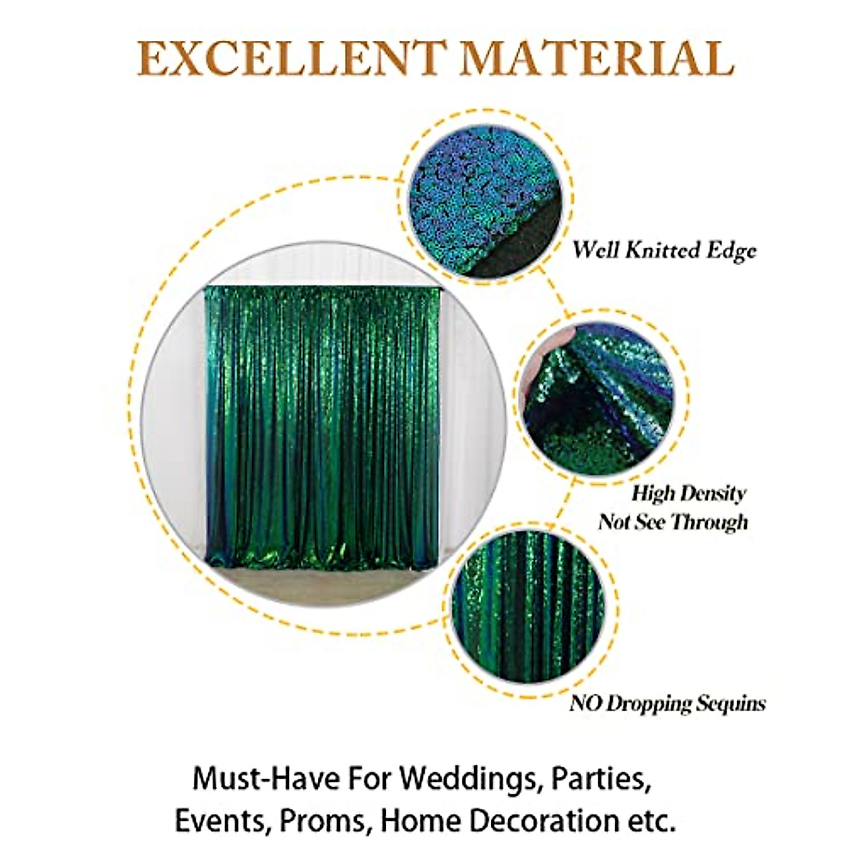 Sequin Backdrop 5FTx7FT Iridescent Green Sequin Backdrop Curtain Photo Backdrop 7FT Green Glitter Backdrop for Photography Wedding Backdrop Drapes Happy Birthday Backdrop Baby Shower Backdrop