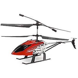 Remote Control Helicopter, 528 Aircraft with Altitude Hold, One Key take Off/Landing, 3.5 Channel, Gyro Stabilizer and High &Low Speed, LED Light for Indoor to Fly for Kids and Beginners (Bule)