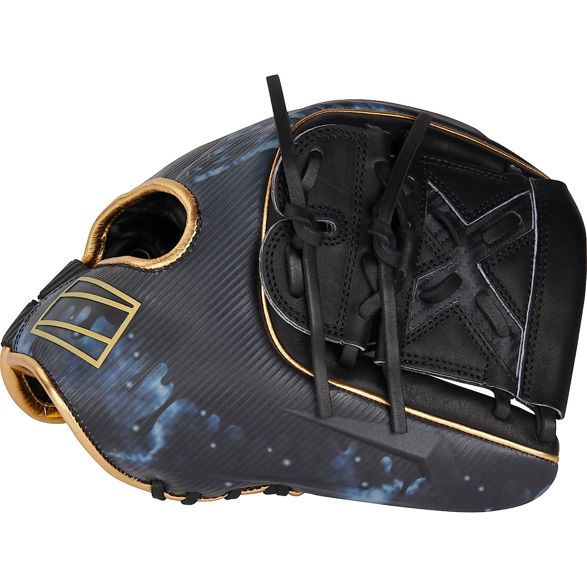 Rawlings | REV1X Baseball Glove | Right Hand Throw | 11.75" - Two-Piece Solid Web | Black