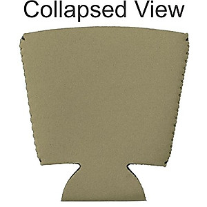 Blank Neoprene Party Cup Coolie (2 Pack, Khaki)