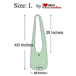 Lovely Creations Hippie Boho New Elephant Crossbody Bohemian Gypsy Sling Bag Shoulder Bag Large Size (Peacock L Black)