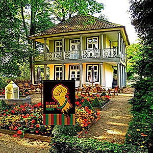 Black History Month Garden Flags Double-Sided African American Emancipation Yard Home Decoration Supplies (Flag-2)