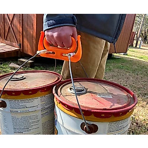 MAMMOTH GRIP Grocery Bag Carrier (2-pack) Handle Holder - Multi Purpose - Carry Shopping Bags Propane Tanks 5-gallon Buckets Paint Cans and More - Durable Heavy Duty 100 lbs per Grip - Made in the USA