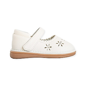 Wee Squeak Toddler Squeaky Shoes Ellie Ivory Size 7