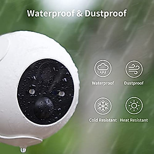 SwitchBot Security Camera Wireless Outdoor, 1080p Outdoor Spotlight Cam, Wire-Free Battery Powered WiFi Camera, AI Human/Pet Detection, Works with Alexa&Google Home, Color Night Vision, Easy to Set up