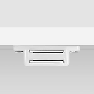 Yaheetech Bathroom Floor Cabinet, Wooden Storage Organizer with 3 Drawers and 2 Open Shelves, Freestanding Storage Cabinet with a Large Bottom Cabinet for Bathroom, Living Room, Kitchen, White